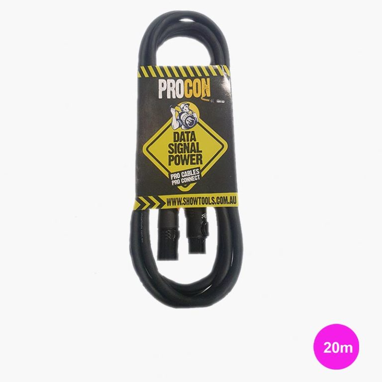 ProCon IP67 5 Pin DMX Cable - Touring Grade :20M - Showtools International Online Shop